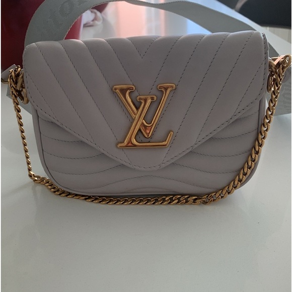 Louis Vuitton | Bags | Louis Vuitton New Wave Calfskin Cream Color Bag ...